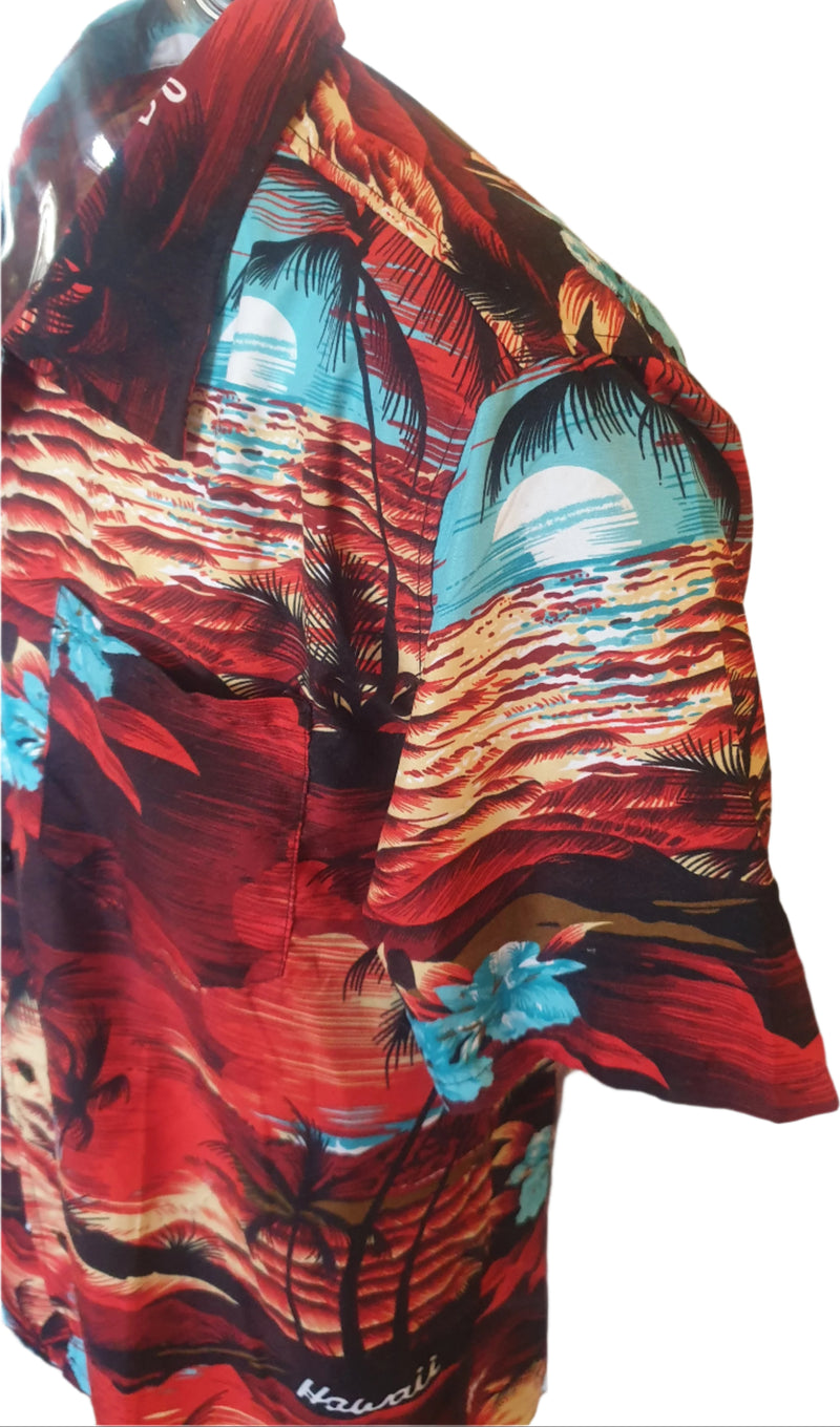 Tropical Red Sunset Shirt (2XL) – Planet Retro