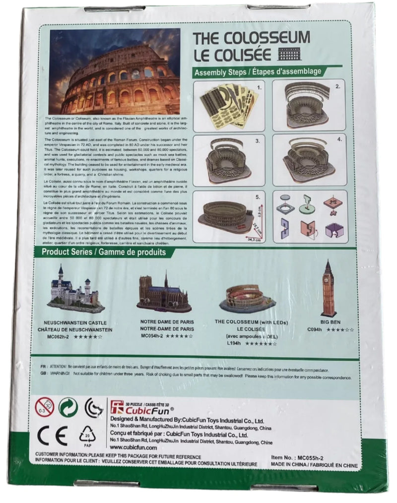 Model Kit / Jigsaw - 3D Puzzle Colosseum – Planet Retro