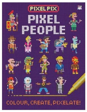 Pixel People Colouring Book – Planet Retro