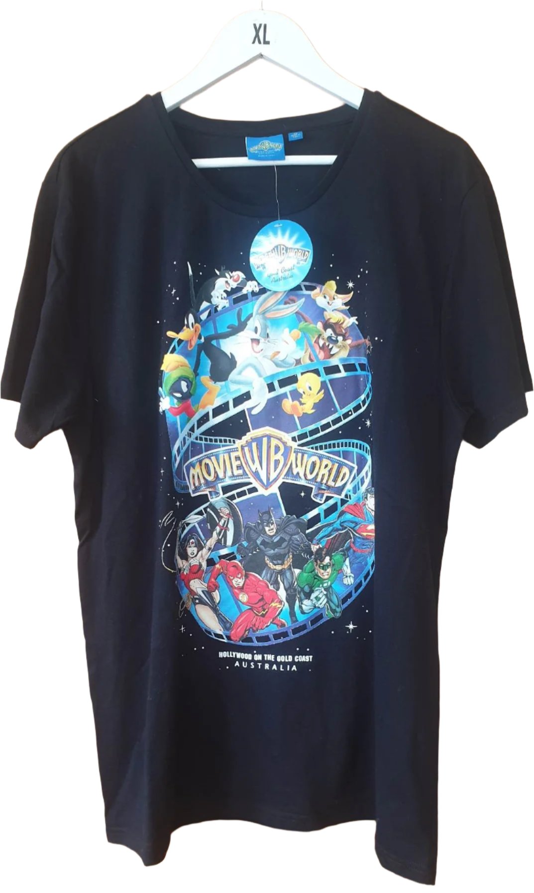 Warner Brothers Movie World T-Shirt (XL) | Men’s Graphic Tee | Planet ...