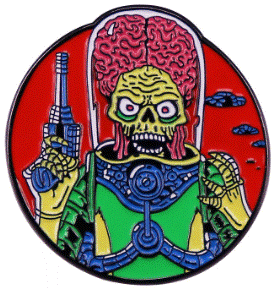 Mars Attacks Enamel Pin / Brooch – Planet Retro